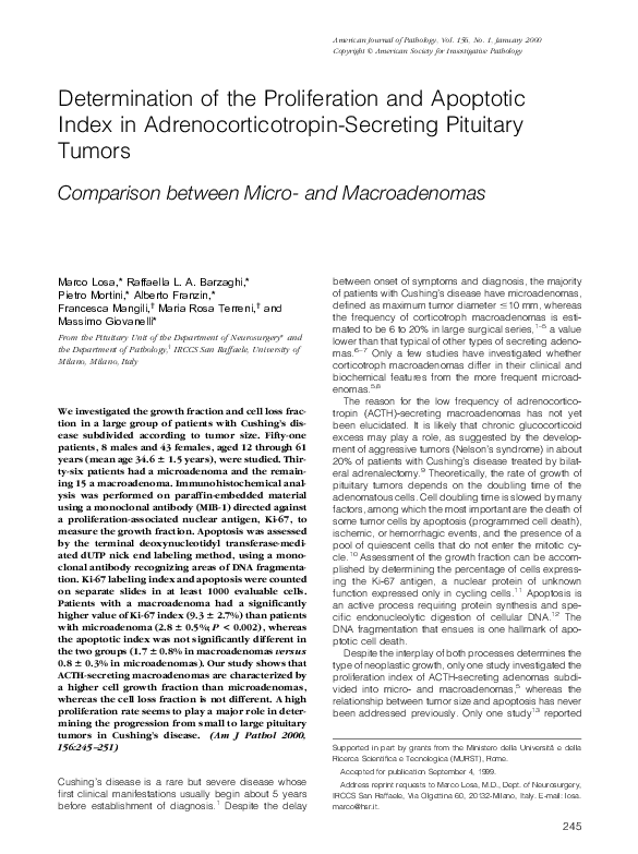 (PDF) Determination of the Proliferation and Apoptotic Index in ... (PDF) Determination of the Proliferation and Apoptotic Index in ...