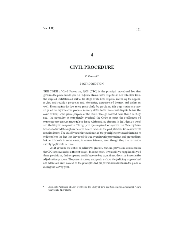 (PDF) Civil Procedure - 2016