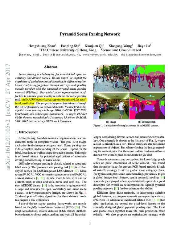 (PDF) Pyramid Scene Parsing Network