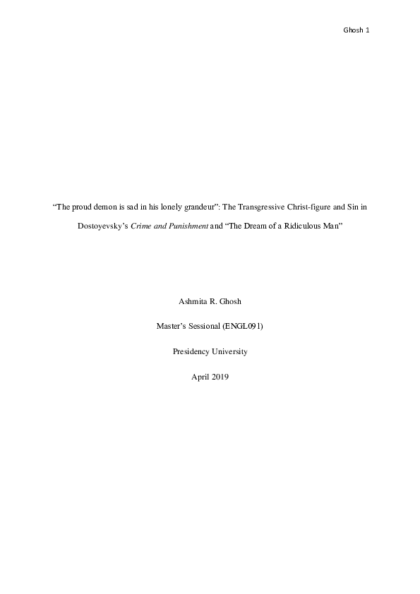 (DOC) “The proud demon is sad in his lonely grandeur”: The ...
