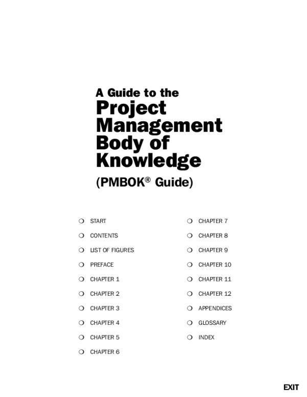 (PDF) A Guide to the Project Management Body of Knowledge (PMBOK ® Guide