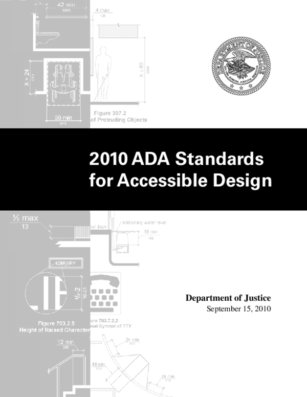 (PDF) 2010 ADA Standards for Accessible Design