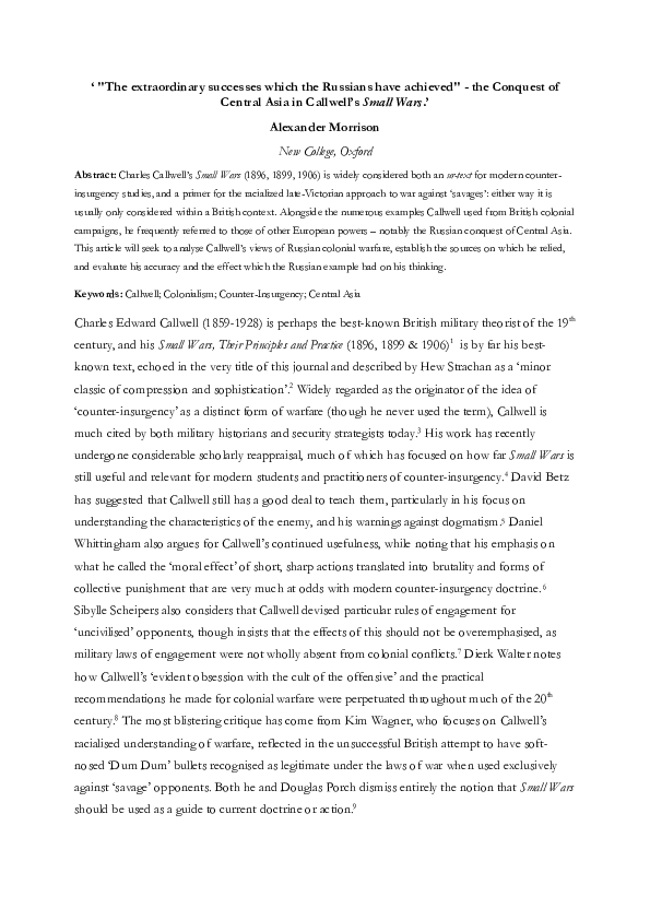 (PDF) ' "The extraordinary successes which the Russians have achieved ...