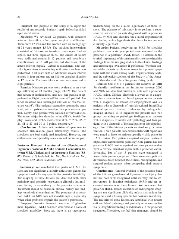 (PDF) Posterior Humeral Avulsion of the Glenohumeral Ligament ...