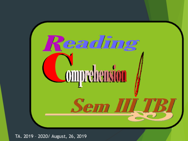 (PDF) THE CONCEPTS OF READING COMPREHENSION