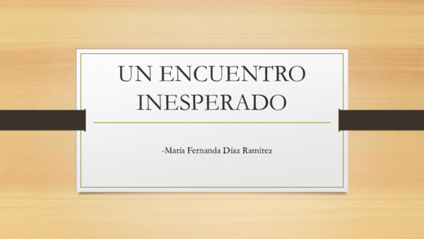 (PPT) Un encuentro inesperado
