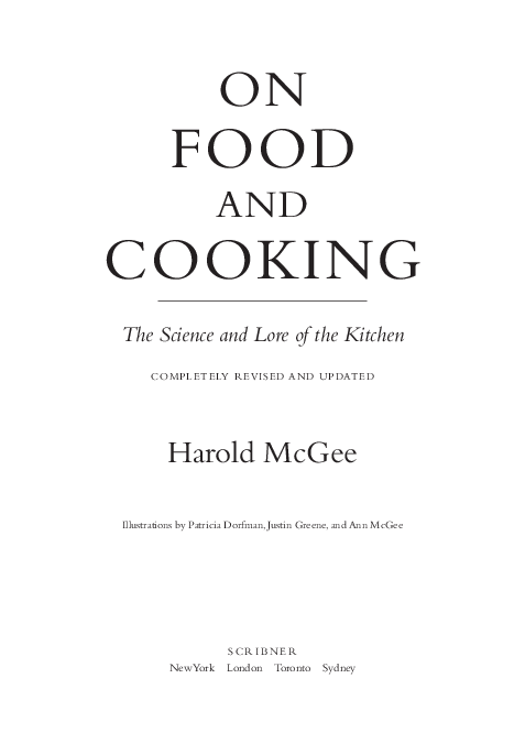 (PDF) ON FOOD AND COOKING The Science and Lore of the Kitchen ...