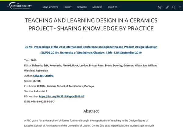 (PDF) TEACHING AND LEARNING DESIGN IN A CERAMICS PROJECT - SHARING ...