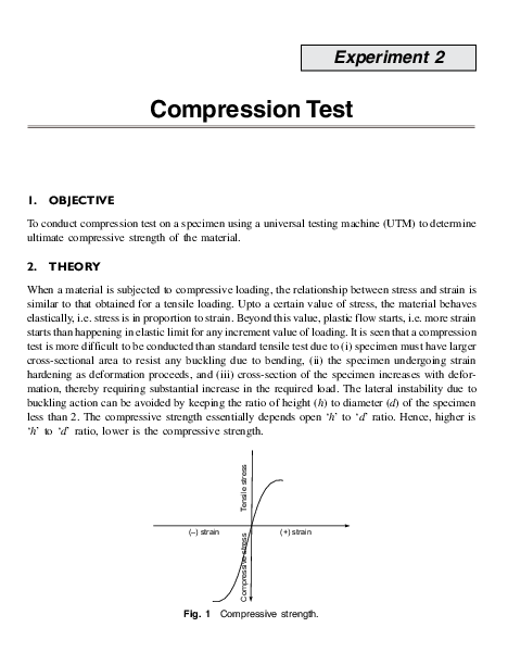 (PDF) Compression Test Experiment 2