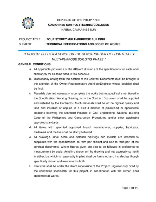 (DOC) Technical specs