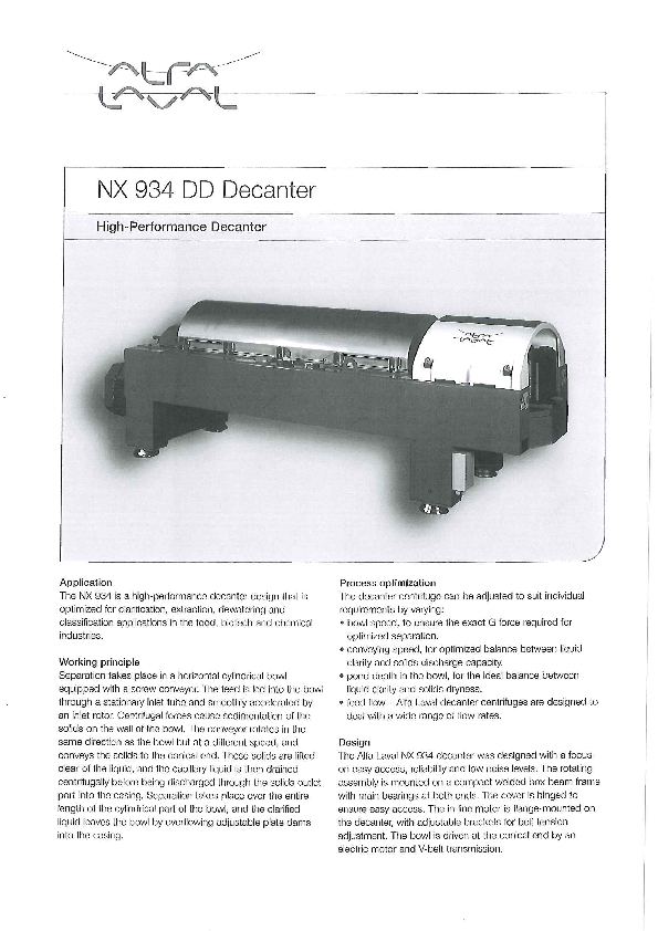 (PDF) High-Performance Decanter NX 934 DO Decanter