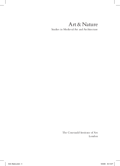 (PDF) Art & Nature (table of contents)