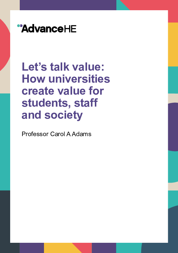 (PDF) Let's talk value: How universities create value for students ...