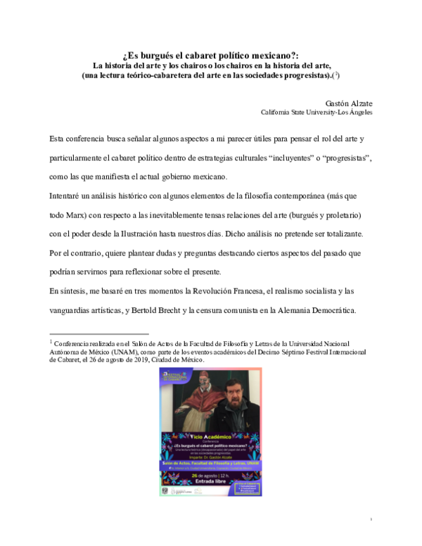 (PDF) ¿Es burgués el cabaret político mexicano?: una lectura teórico ...