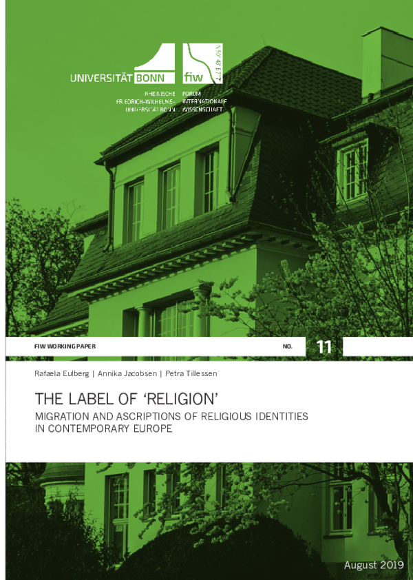 (PDF) The Label of ‘Religion’: Migration and Ascriptions of Religious ...