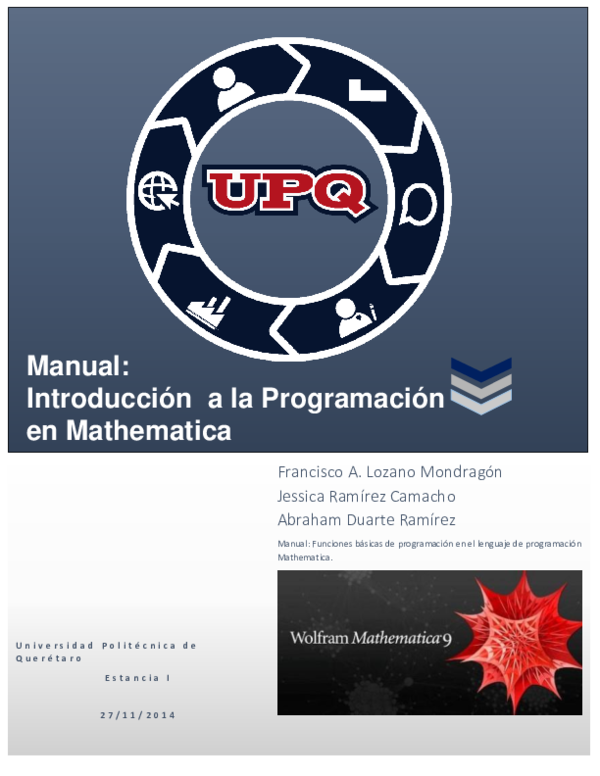 (PDF) Manual: Introducción a la Programación en Mathematica