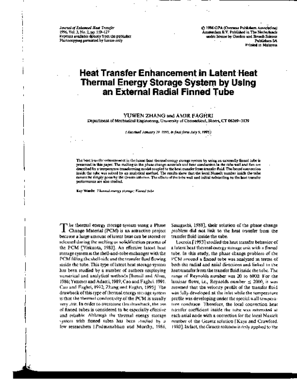 (PDF) Heat Transfer Enhancement in Latent Heat Thermal Energy Storage ...