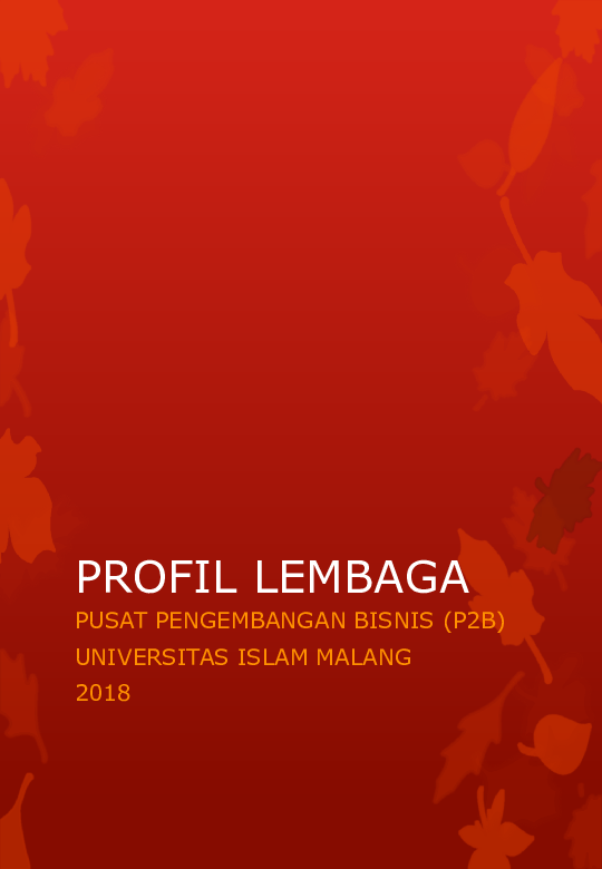 (PDF) PROFIL LEMBAGA (2018)