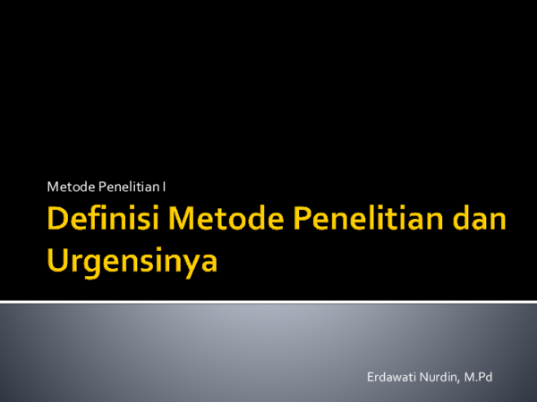 (PPT) Handout Pembelajaran Metodologi Penelitian Pendidikan: Definisi ...