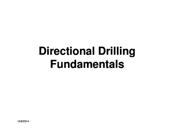 (PDF) Directional Drilling Fundamentals