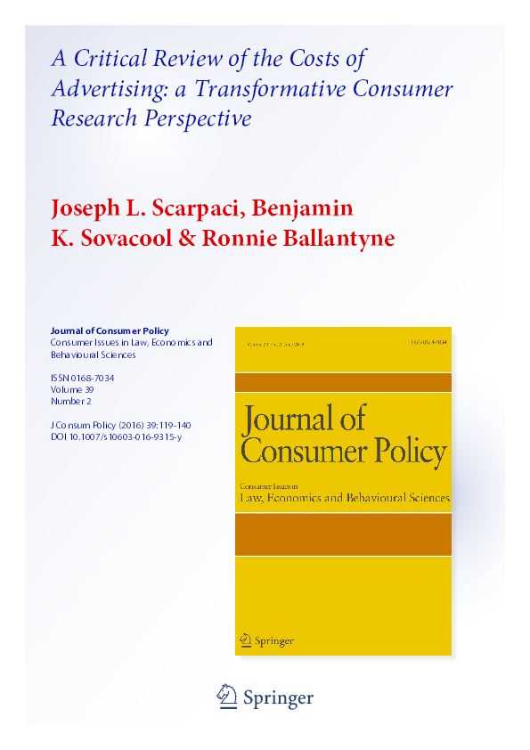 (PDF) A Critical Review of the Costs of Advertising: a Transformative ...