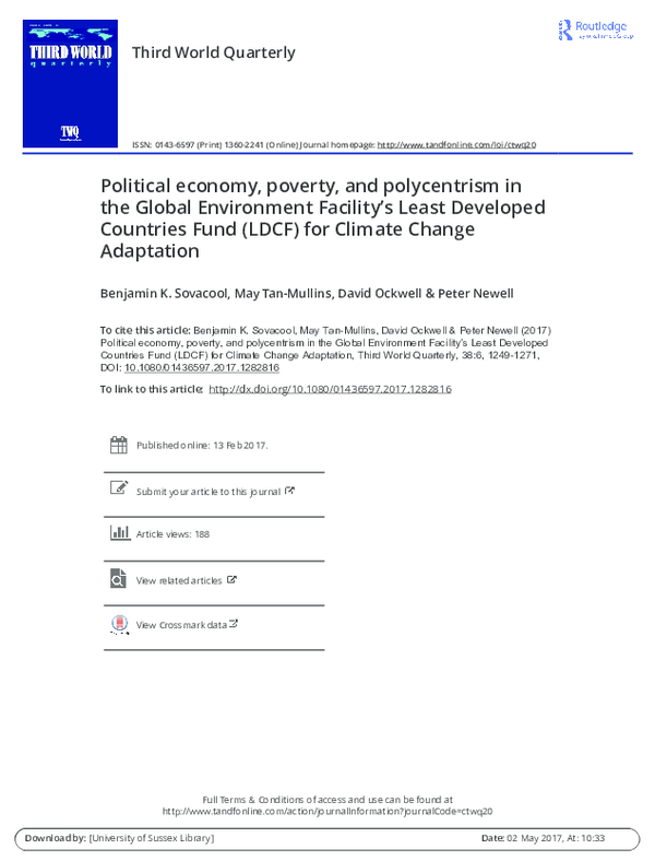 (PDF) Political economy, poverty, and polycentrism in the Global ...