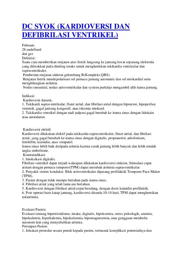 (DOC) DC SYOK