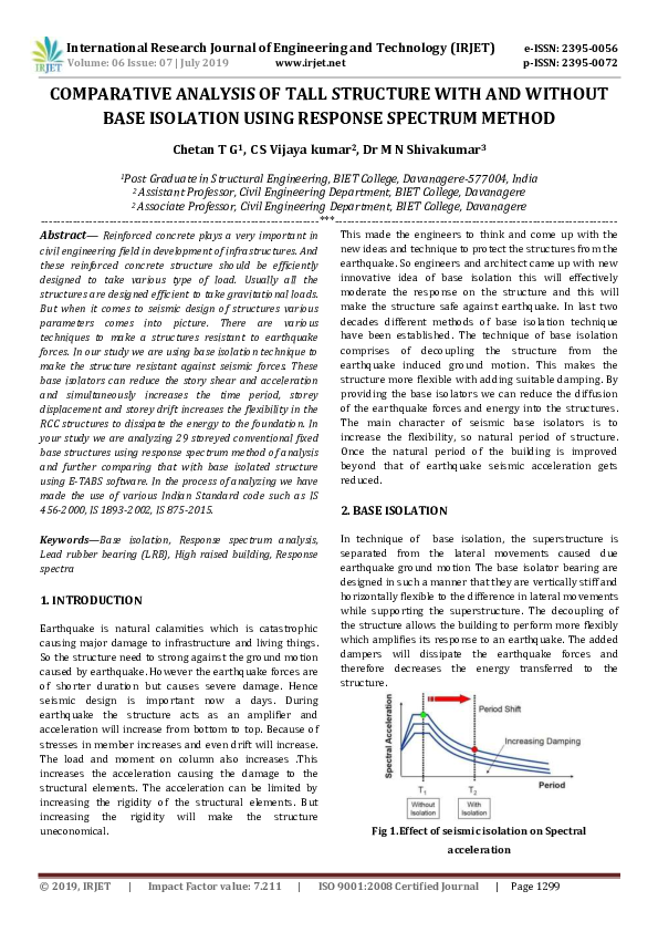 (PDF) IRJET- COMPARATIVE ANALYSIS OF TALL STRUCTURE WITH AND WITHOUT ...