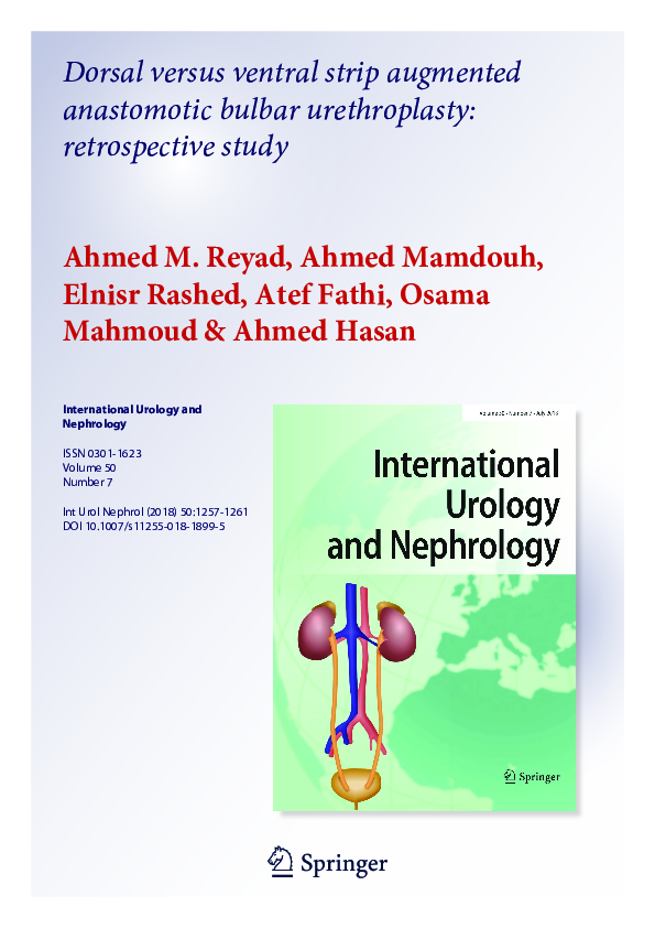 (PDF) Dorsal versus ventral strip augmented anastomotic bulbar ...