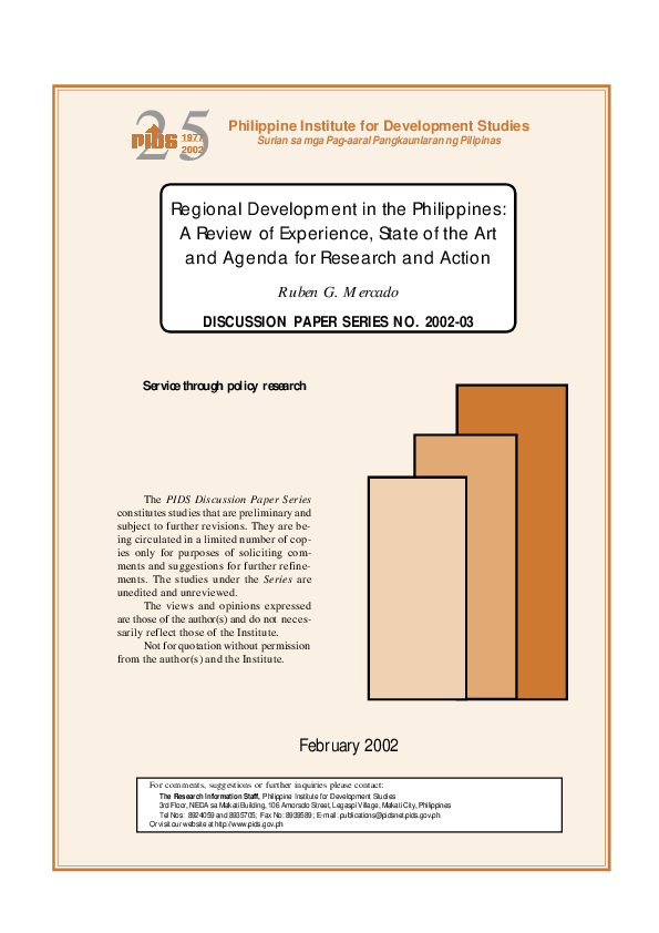 (PDF) Philippine Institute for Development Studies
