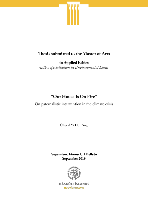 (PDF) “Our House Is On Fire”: On paternalistic intervention in the ...