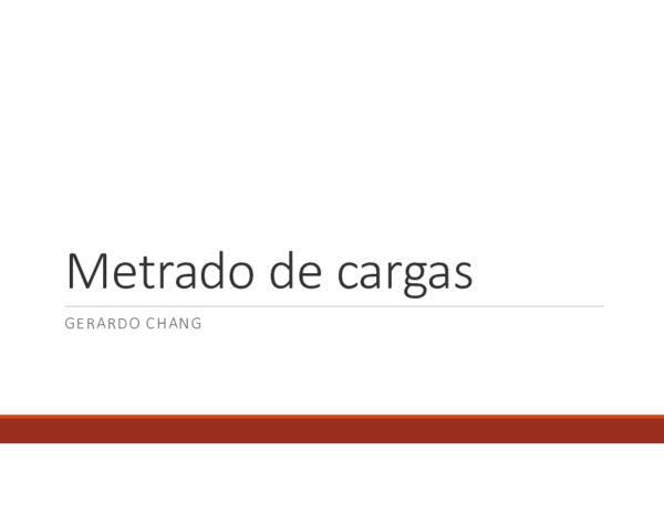 (PDF) Metrado de cargas
