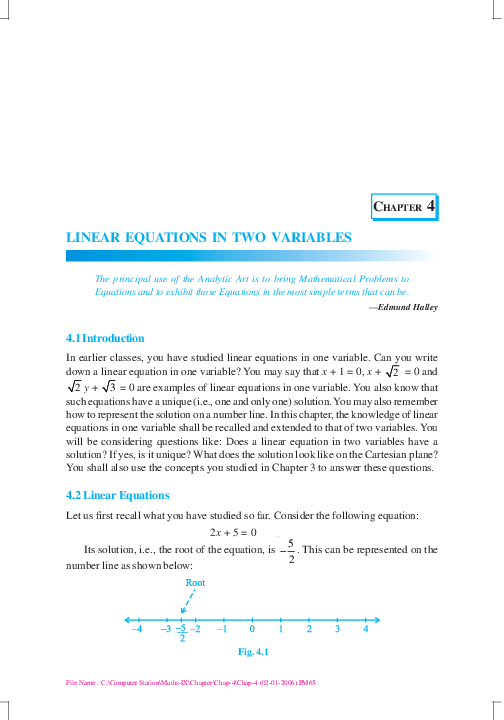 (PDF) CHAPTER 4 LINEAR EQUATIONS IN TWO VARIABLES