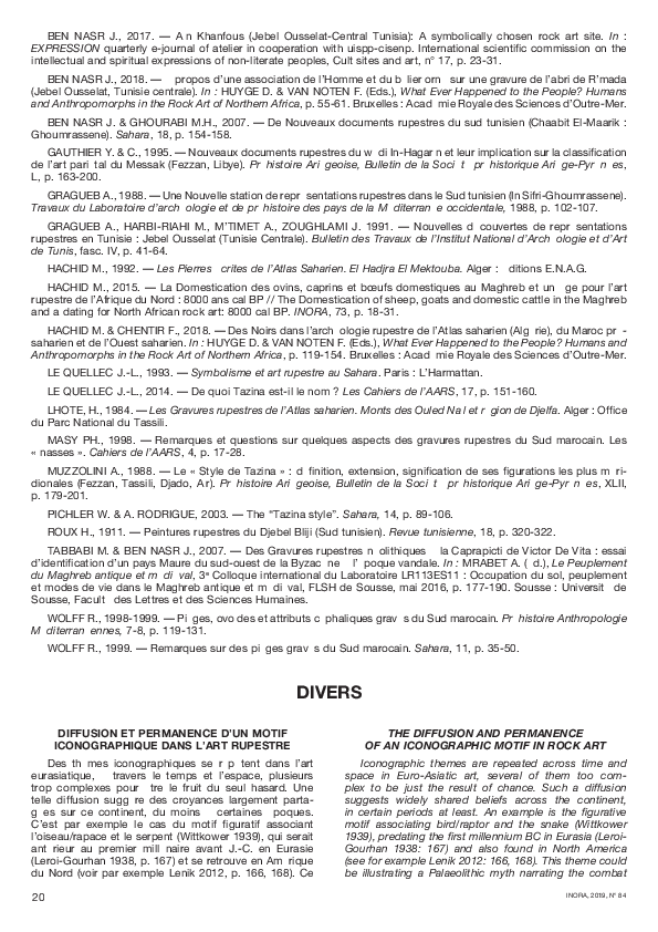 (PDF) 2019. The diffusion and permanence of an iconographic motif in ...