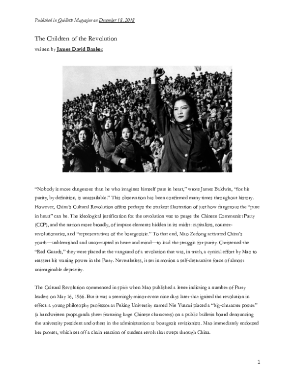 (DOC) The Children of the Revolution