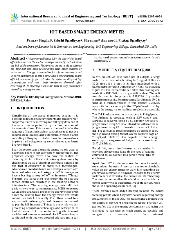 Iot Based Smart Energy Meter Circuit Diagram
