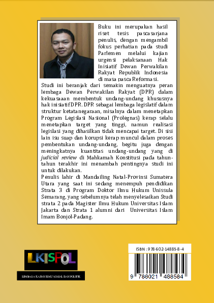 (PDF) Cover Belakang Buku Hak Inisiatif DPR
