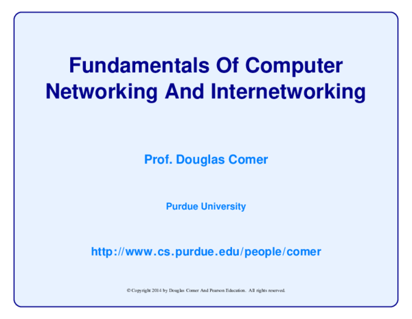 (PDF) Fundamentals Of Computer Networking And Internetworking MODULE I ...