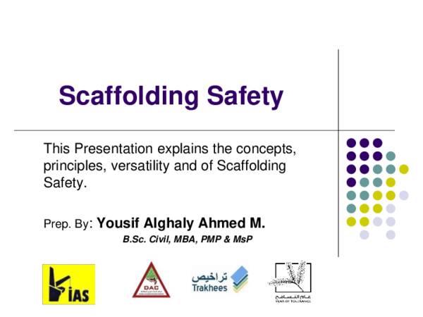 (PPT) Scaffolding Safety - Yousif