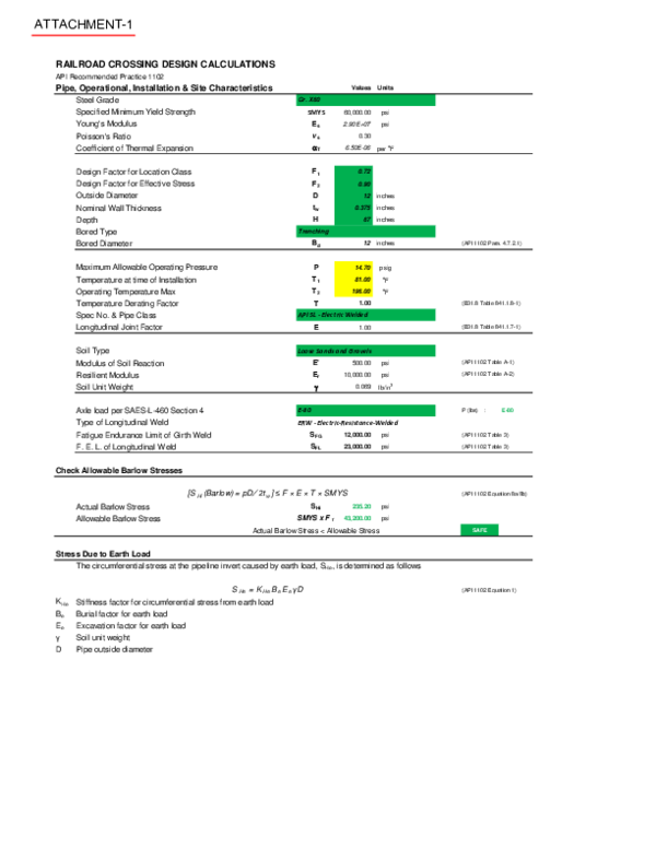 (PDF) RAILROAD CROSSING DESIGN CALCULATIONS
