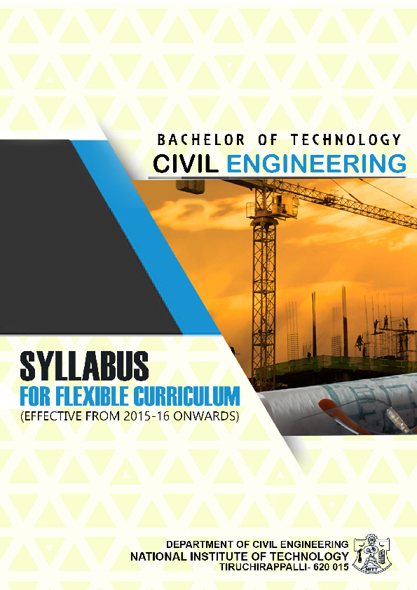 (PDF) CIVIL ENGINEERING FLEXIBLE CURRICULUM (For students admitted in ...