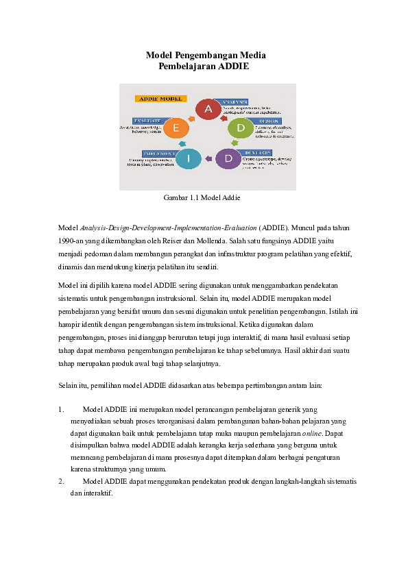 (DOC) Model Pengembangan Media | dede alfiansyah - Academia.edu