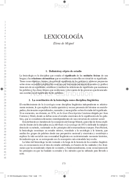 (PDF) Lexicología