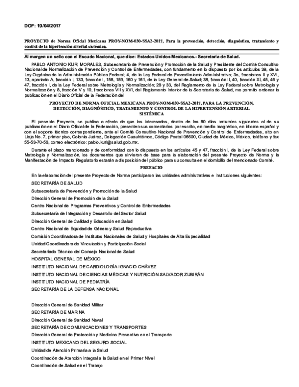 (PDF) Anexo 10. NOM 030 2017 HTA