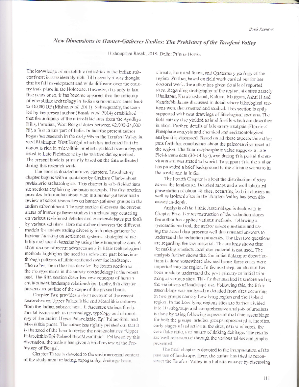 (PDF) Book review of NEW DIMENSIONS IN HUNTER GATHERER STUDIES ...