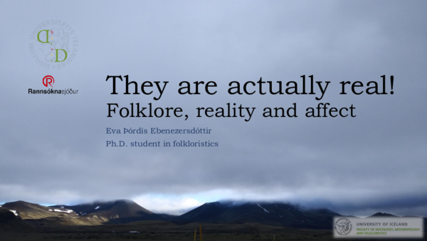 (PDF) They are actually real! Folklore, reality and affect