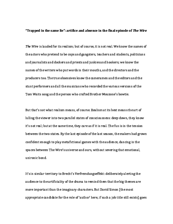 the wire season 4 episode 3 cast