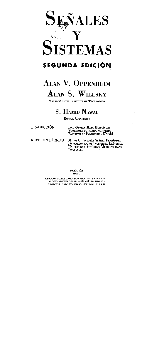 (PDF) Oppenheim Segnales y Sistemas