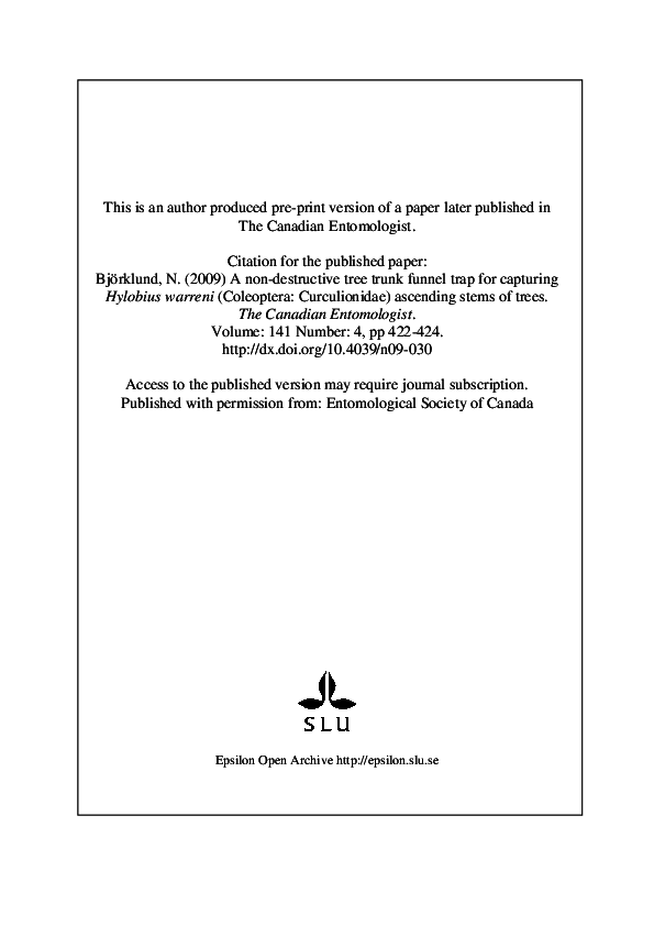 (PDF) Trampas de fluon insectos