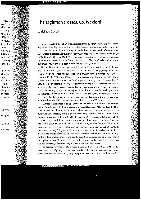 (PDF) The Taghmon crosses, Co. Wexford